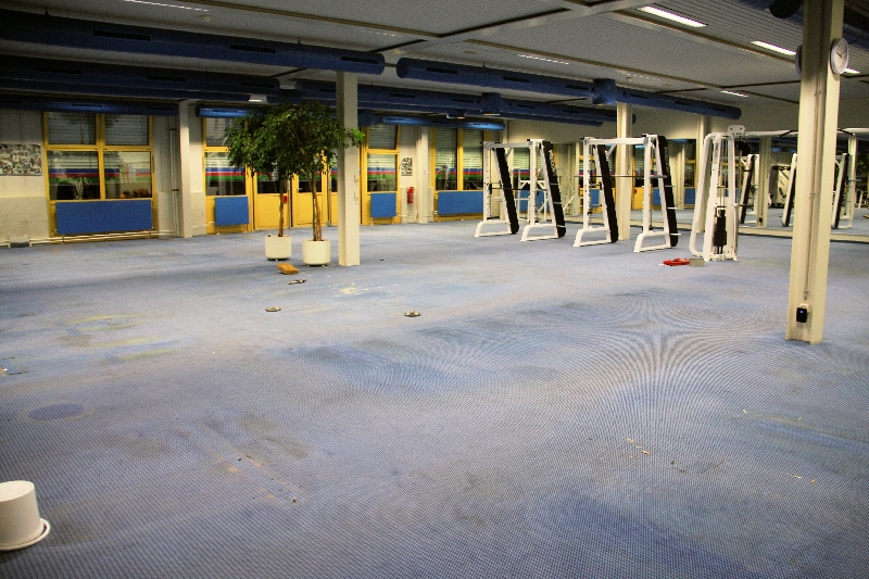 Schönheitskur für ATHENA FITNESSPARK Solothurn - Teppich wird erneuert ...